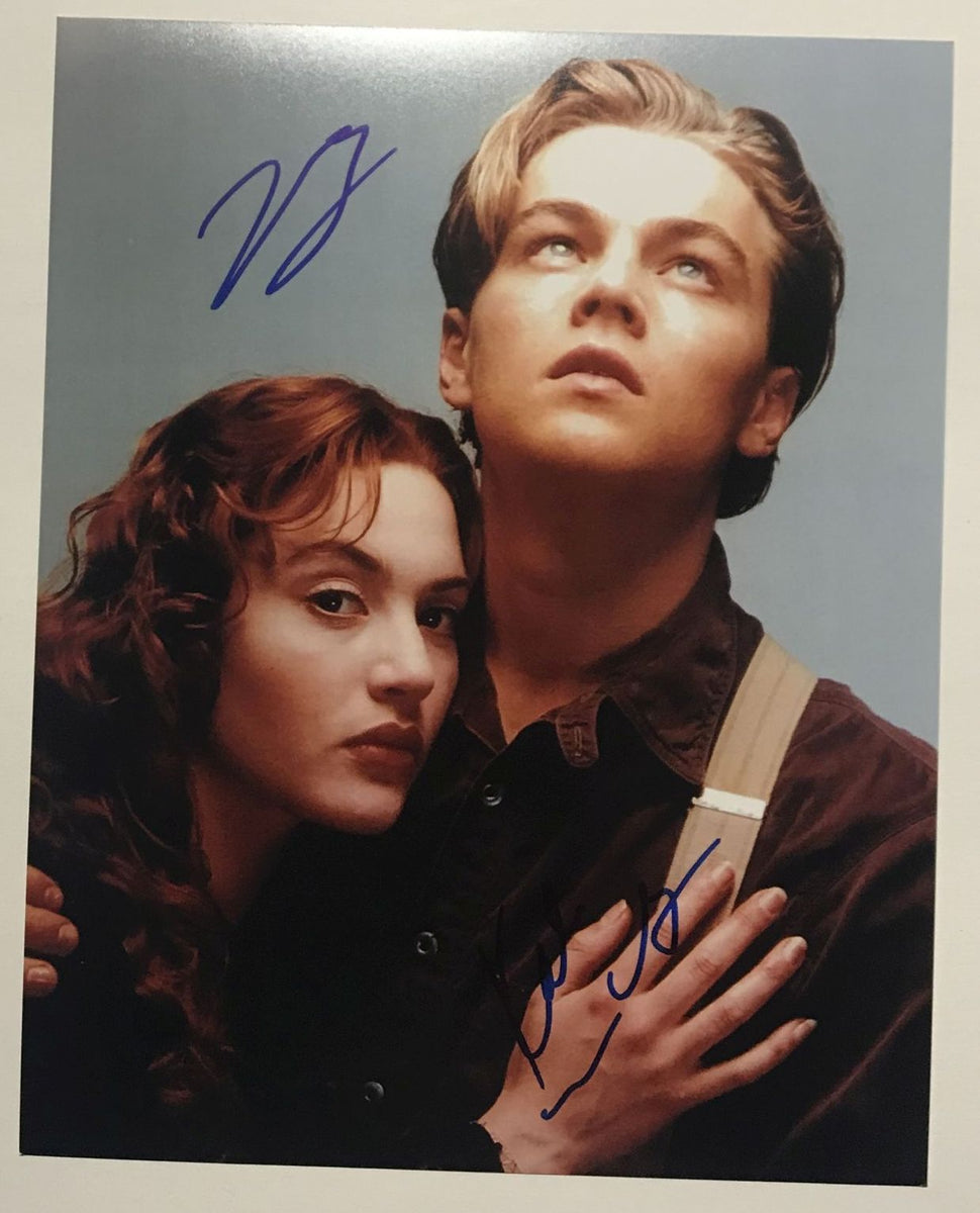 Leonardo DiCaprio & Kate Winslet Signed Autographed "Titanic" Glossy 8 ...