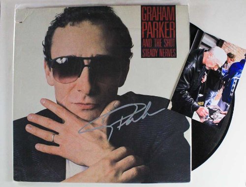 Graham Parker Signed Autographed "Steady Nerves" Record Album - COA Ma ...